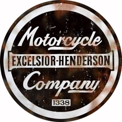Vintage Style Metal Sign Motorcycle Excelsior Henderson 14x14 | eBay