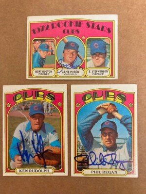 Chicago Cubs Signed 1972 Topps Card Lot with COA | eBay