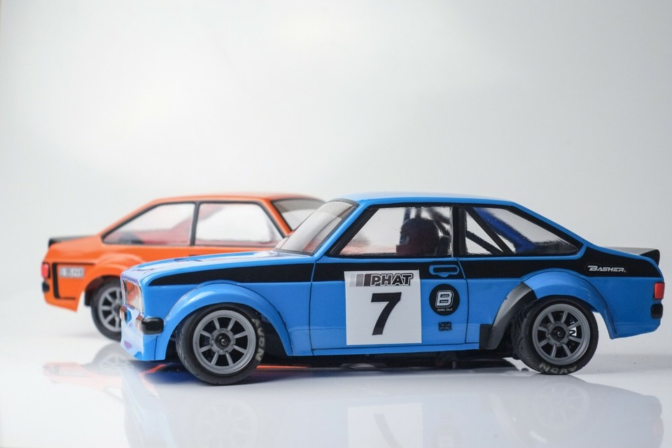 PHAT BODIES Mk2 Escort M chassis 225mm body shell Tamiya M08 M07 MB-01 ...