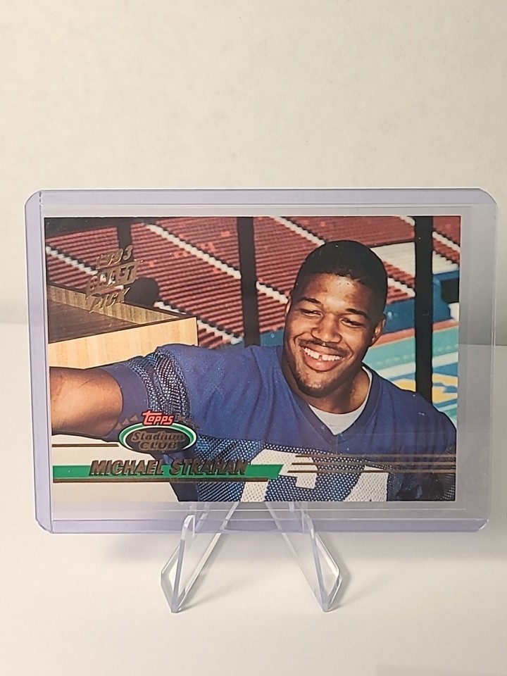 Michael Strahan 3 Card Rookie Lot - Stadium Club, Classic, Topps New ...