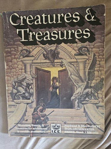 Creatures & Treasures game master role rolemaster fantasy I.C.E RPG ...