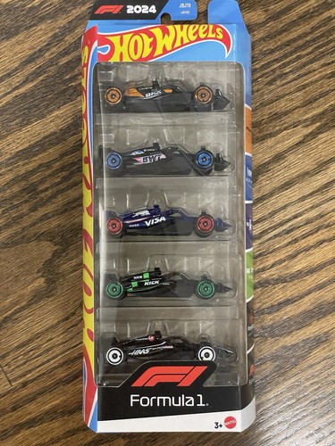 HOT WHEELS 2024 FORMULA 1 - 5 PACK - McLAREN, ALPINE, RED BULL, SAUBER ...