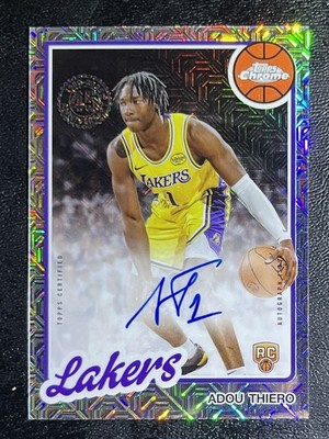 2025-26 Topps Adou Thiero 1980-81 Chrome MOJO SP Auto - On Card | eBay