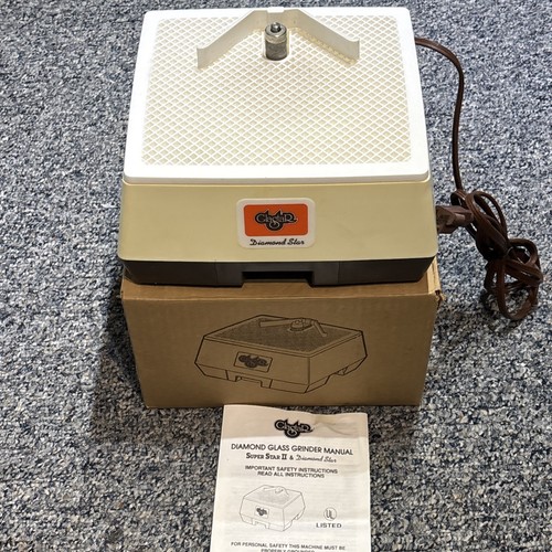Vintage Glastar Diamond Star G14 grinder stained Glass Tested Working ...