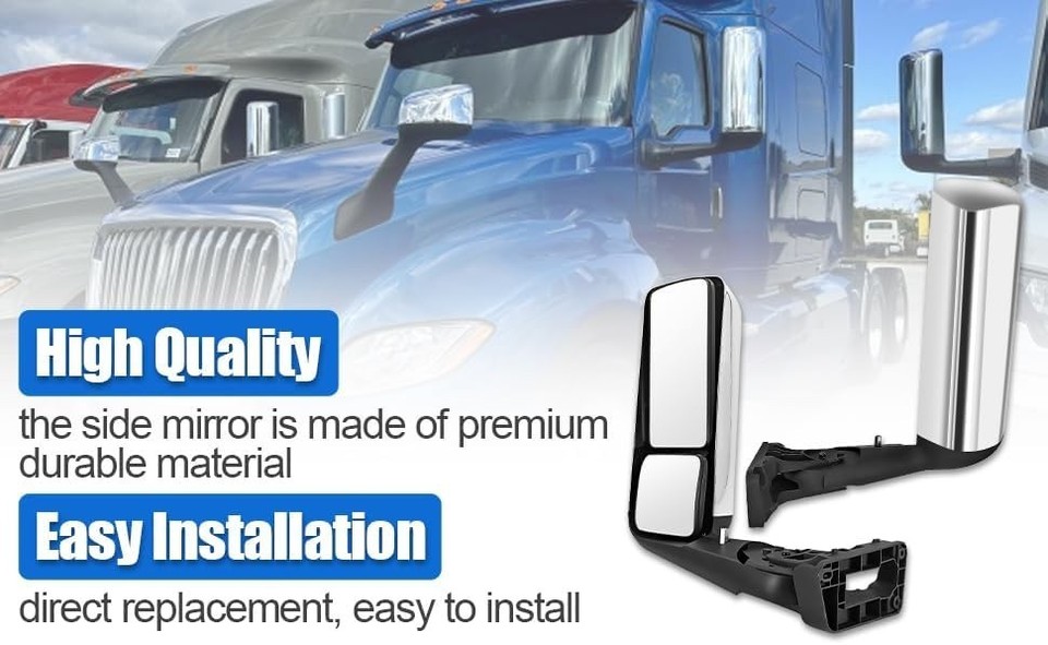 2019 2020 International MV607 60H Truck New Chrome Passenger Mirror W ...