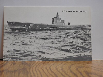 USS GRAMPUS SS-207 Submarine Postcard A16 | eBay