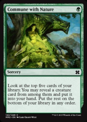Commune with Nature ~ Lightly Played Modern Masters 2015 MTG Magic ...