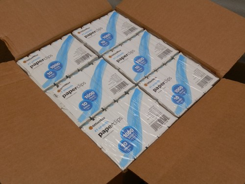 OfficeMax #1 Paper Clips - Smooth - Case Of 12,000 - (120 Boxes Of 1000 ...
