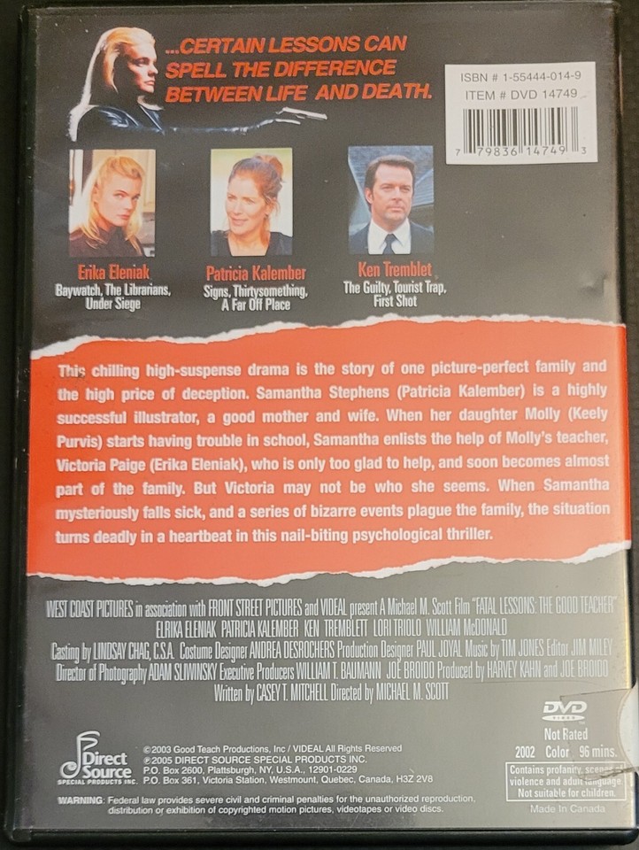 Fatal Lessons: The Good Teacher (DVD, 2006) 779836147493| eBay