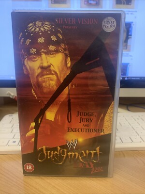 WWE Judgement Day 2002 - VHS Tape - WWE Wrestling - U.K - 18 ⭐️VGC⭐️ ...