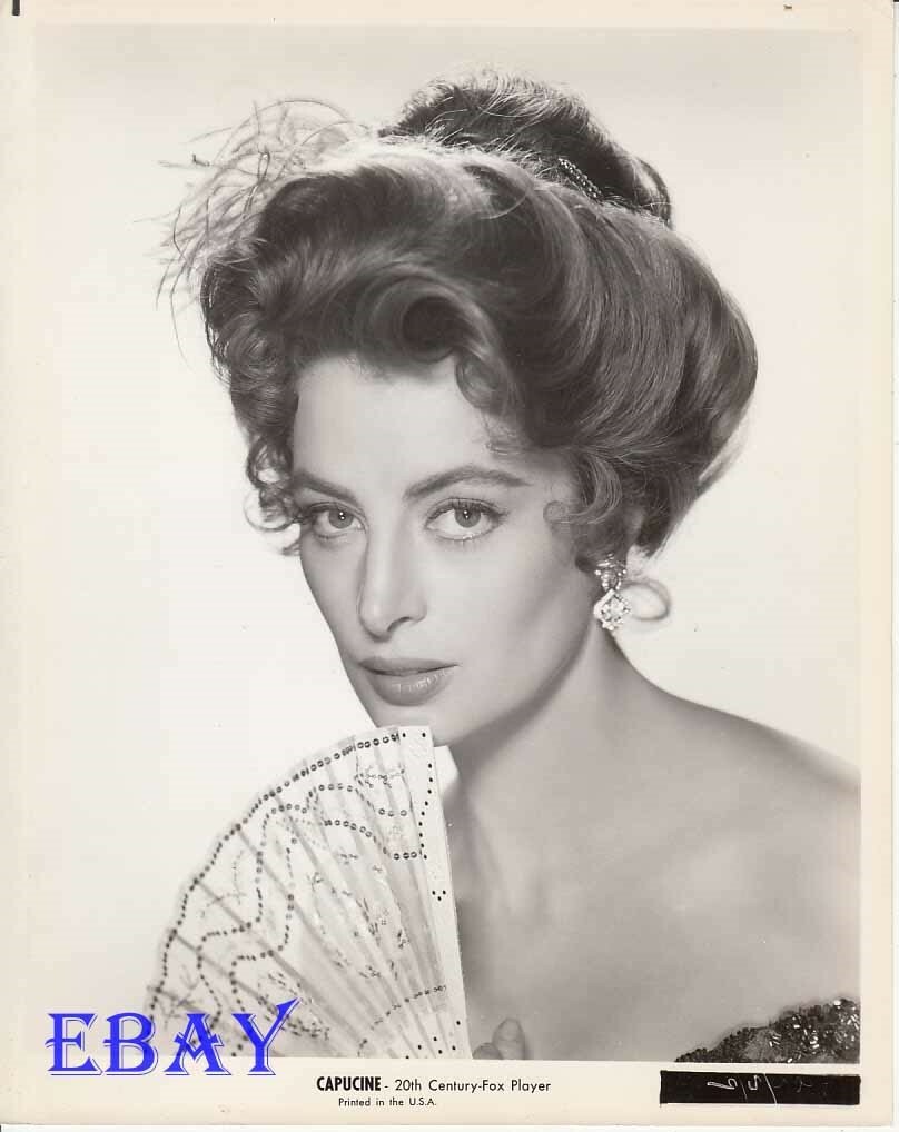 Capucine (Germaine Lefebvre); French model and actress of the Golden ...