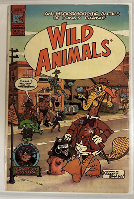 VTG COMIC BOOK Wild Animals #1 Scott Shaw Jim Engel Pacific Comics 1982 ...