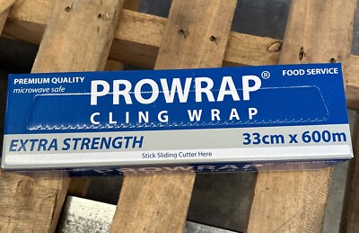 Prowrap roll 33cm x 600m Cling wrap film catering Kitchen BBQ home ...