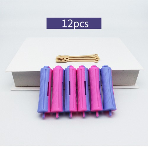 24mm 12pcs Long Hair Big Soft Curls Big Jumbo Perm Rods Curlers Pink ...