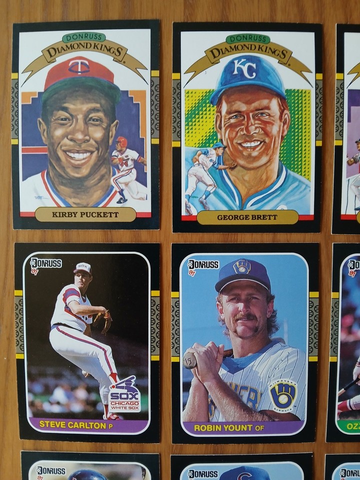1987 Donruss HOF Lot - SANDBERG PUCKETT YOUNT BOGGS BRETT WINFIELD ...