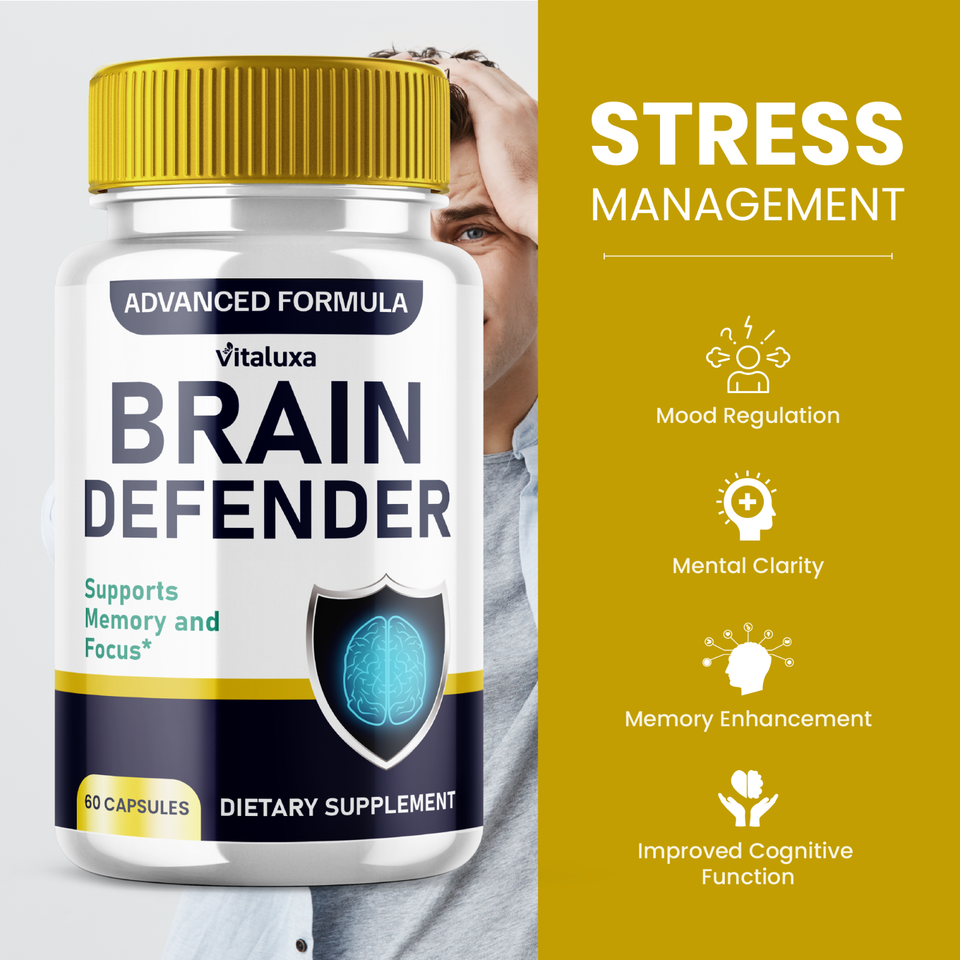 (3 Pack) Brain Defender Memory Support Capsules Cognitive Formula (180 ...