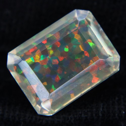 9.05 CT Emerald Cut Triple Fire Opal Multicolor Loose Gemstones ...