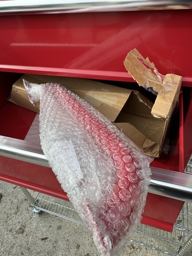 Kobalt 26.7-Inches W x 33” H 4 -Drawer Steel Rolling Tool Cabinet ( Red ...