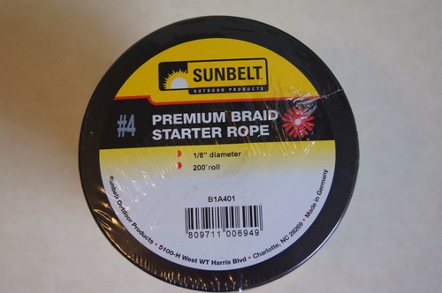 PREMIUM BRAID STARTER ROPE #4 1/8" 200 FOOT ROLL | eBay