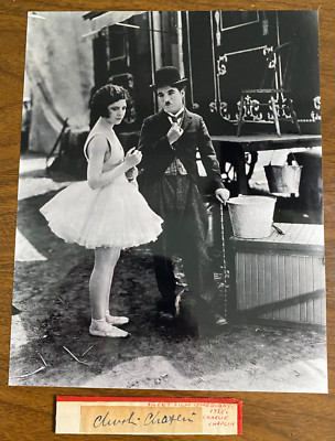 Charlie Chaplin Signed Autograph Signature 3x0.5" Vintage Cut Paper | eBay
