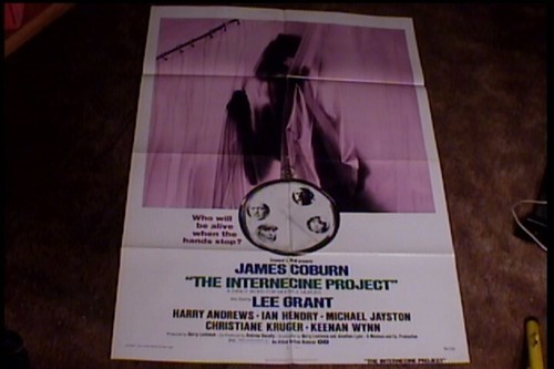 THE INTERNECINE PROJECT ORIGINAL MOVIE POSTER 1974 JAMES COBURN | eBay