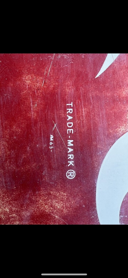 COCA COLA SIGN FISHTAIL COKE ADVERTISING AM65 ORIGINAL Circa 1960s SIGN ...