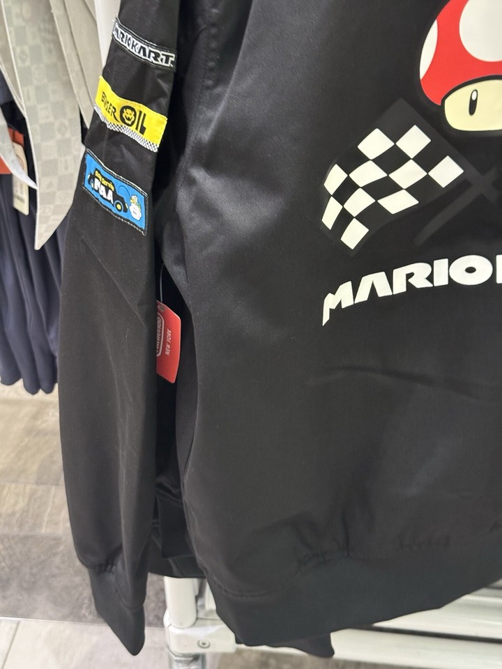 Nintendo NY Mario Toad Mario Kart 92 Flight Bomber Jacket Exclusive ...