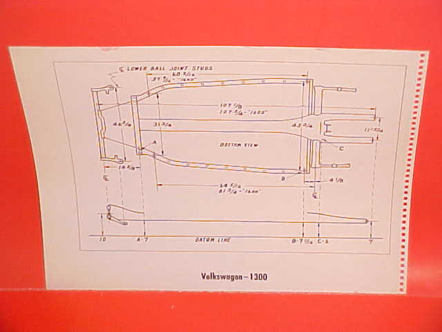 1967 TRIUMPH TR4A VOLKSWAGEN VW 1300 BEETLE KARMANN GHIA FRAME ...