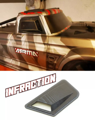 Window Air Intake Cooling Scoop for Arrma Infraction 6s BLX 1/7 Scale ...