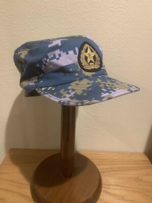 Chinese Army PLA Type 07 Navy Marine Camo Uniform Field Cap Named Sz 60 ...
