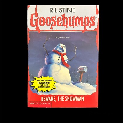 TRUE First Printing Goosebumps BEWARE, THE SNOWMAN #51 RL Stine First ...