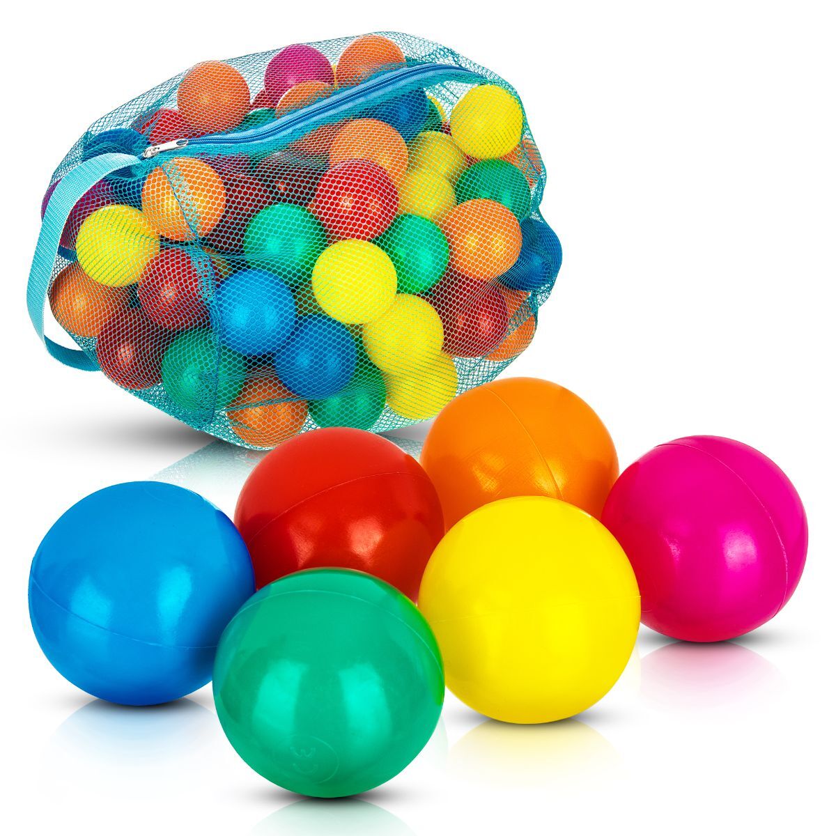 CHILDRENS KIDS PLASTIC SOFT PLAY BALLS FOR BALL PITS PEN POOL ...