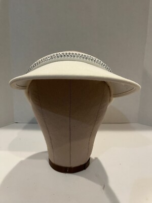 PGA West Kate Lord Women's White Visor Rhinestone, Preowned Clean | eBay