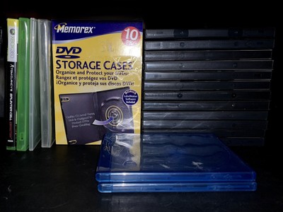 Lot of 26 Empty Black Clear Green DVD Cases & 2 Blu-Ray Cases | eBay