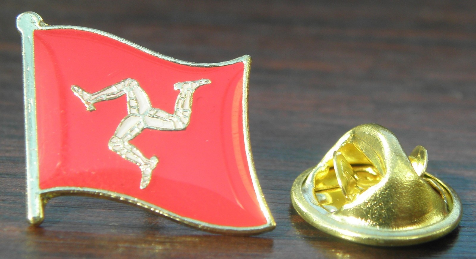 Isle of Man Flag Lapel Hat Cap Tie Pin Badge IOM Brooch Ellan Vannin ...