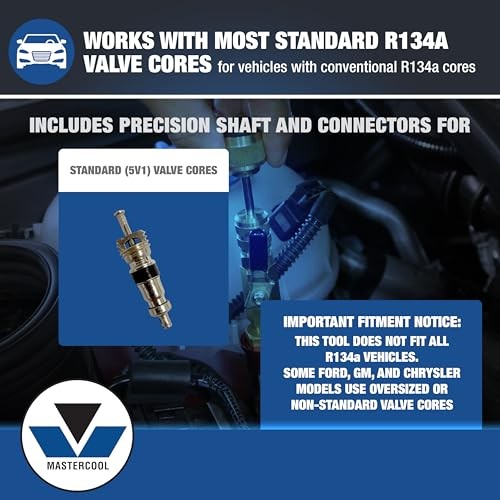 81490 R134a Valve Core Remover & Installer – Service Valve R134a ...