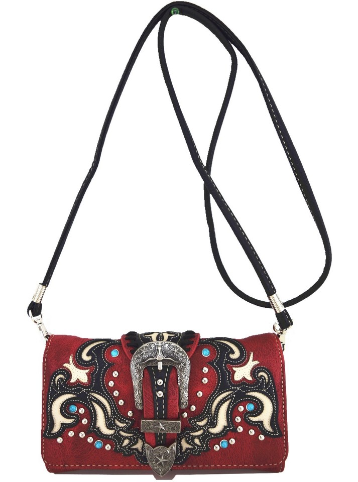 Western Buckle Country Handbags Concealed Purses Women Shoulder Bags ...