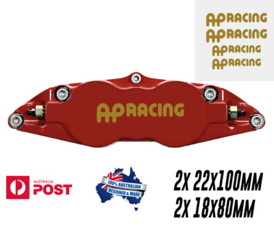 4x AP Racing Premium Brake Caliper Sticker Decal GOLD | eBay Australia