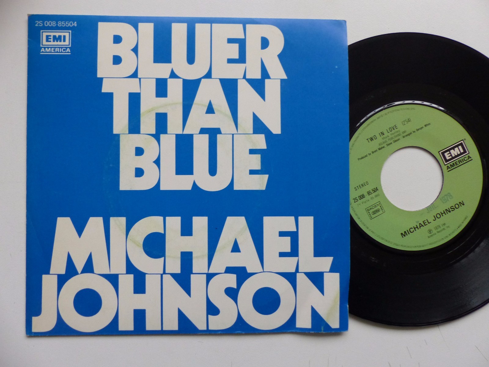 MICHAEL JOHNSON Bluer than blue 2S008 85504 Pressage FRANCE Discotheque ...