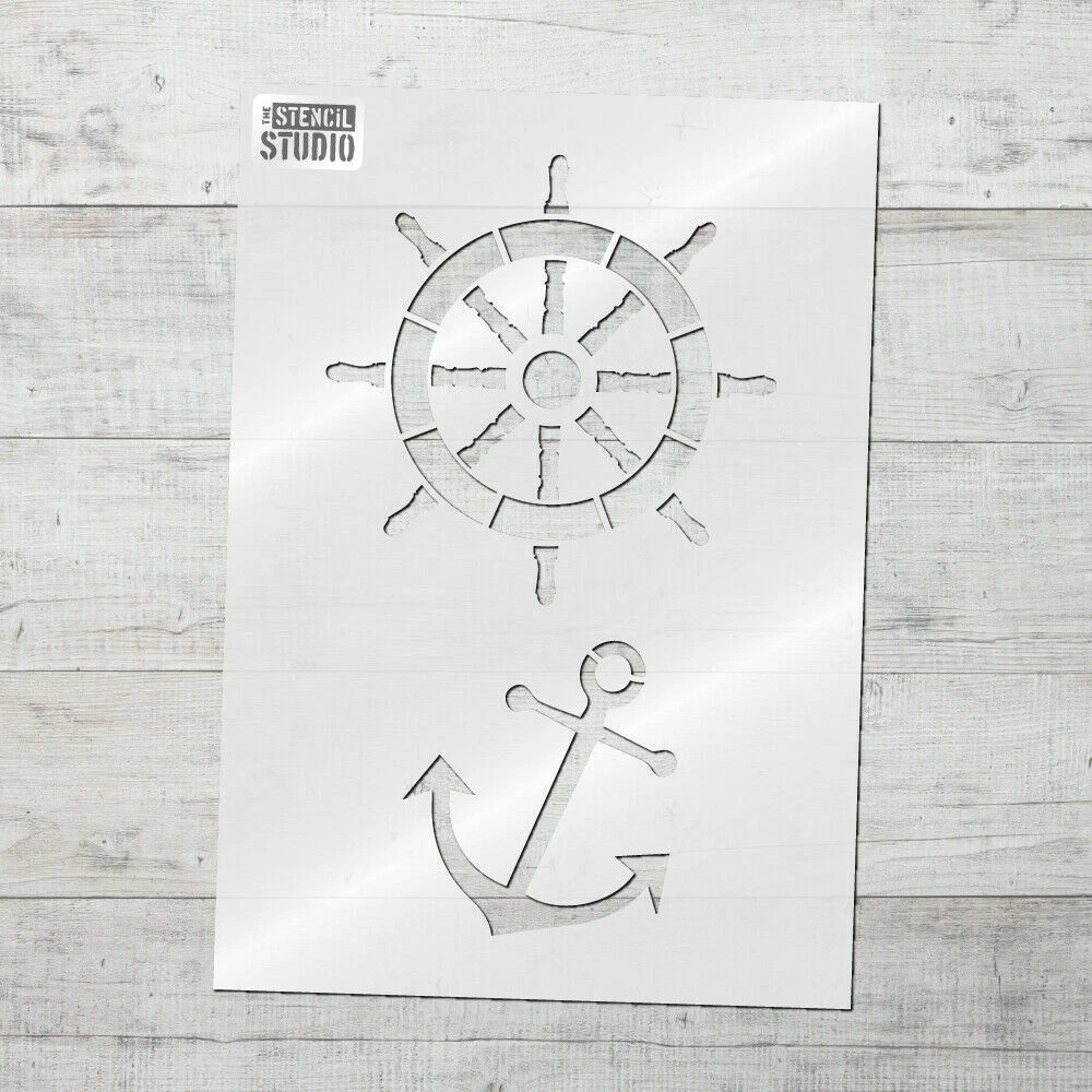 Nautical Wheel Stencil