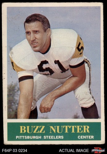 1964 Philadelphia #148 Buzz Nutter Steelers Virginia Tech 1.5 - FAIR | eBay
