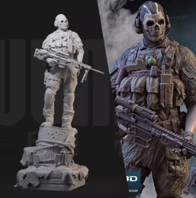 Ghost 1/24 1/18 3D Printing GK Figure Model Kit Unpainted Unassembled ...