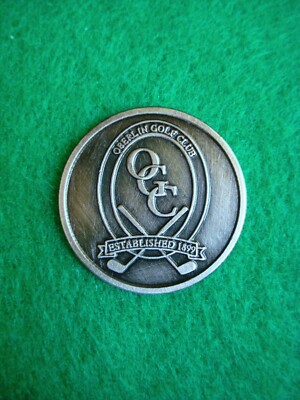 Oberlin Golf Club Ball Marker Metal Flat Putting Coin - Ohio OH | eBay