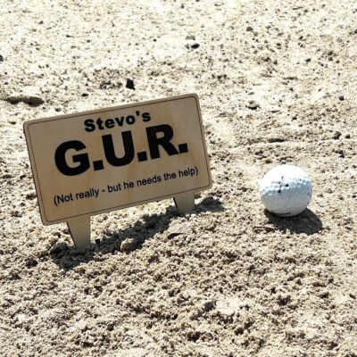 Personalised Ground Under Repair (GUR) Sign, great Golf Buddy Gift ...