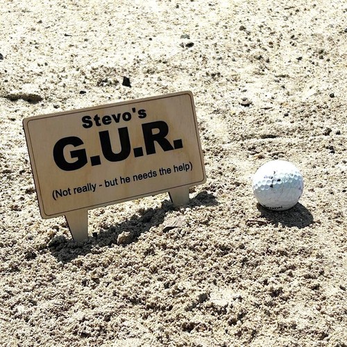 Personalised Ground Under Repair (GUR) Sign, great Golf Buddy Gift ...
