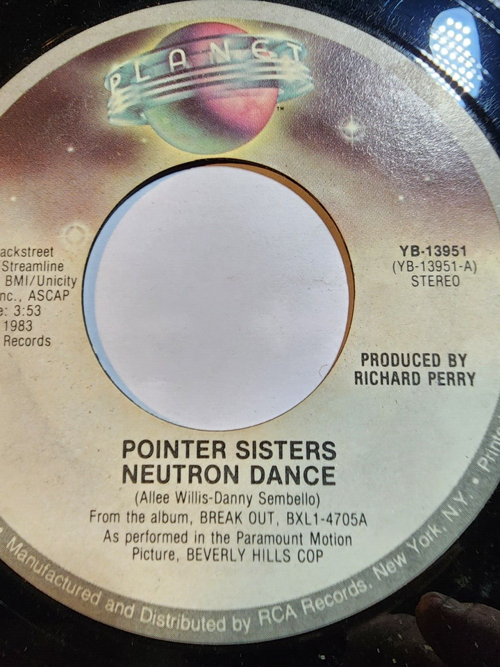 Pointer Sisters - Telegraph Your Love/Neutron Dance -Planet -GOOD F317 ...