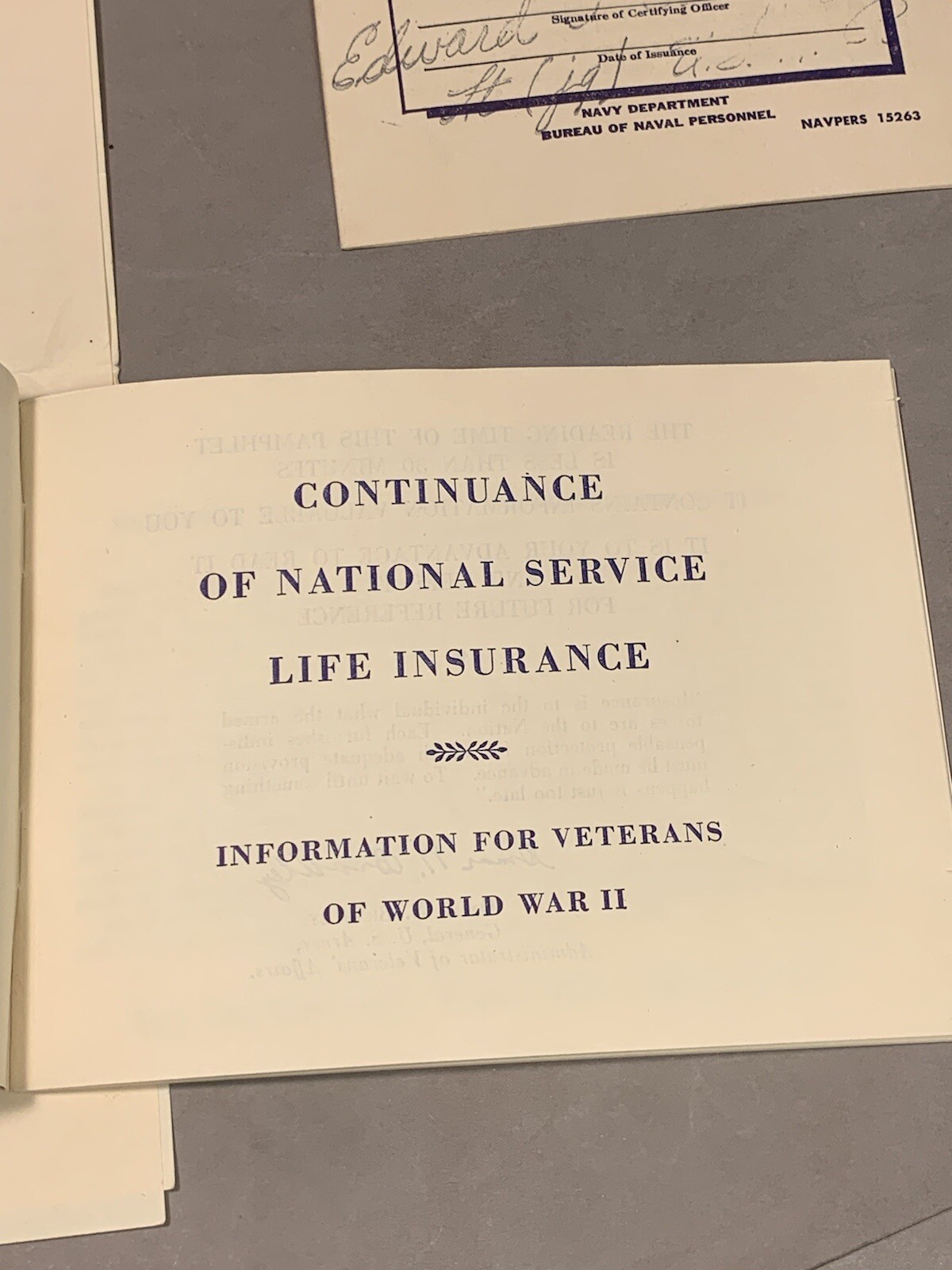 WW2 Veterans Services Right And Benefits Booklets Pamphlets Ephemera ...