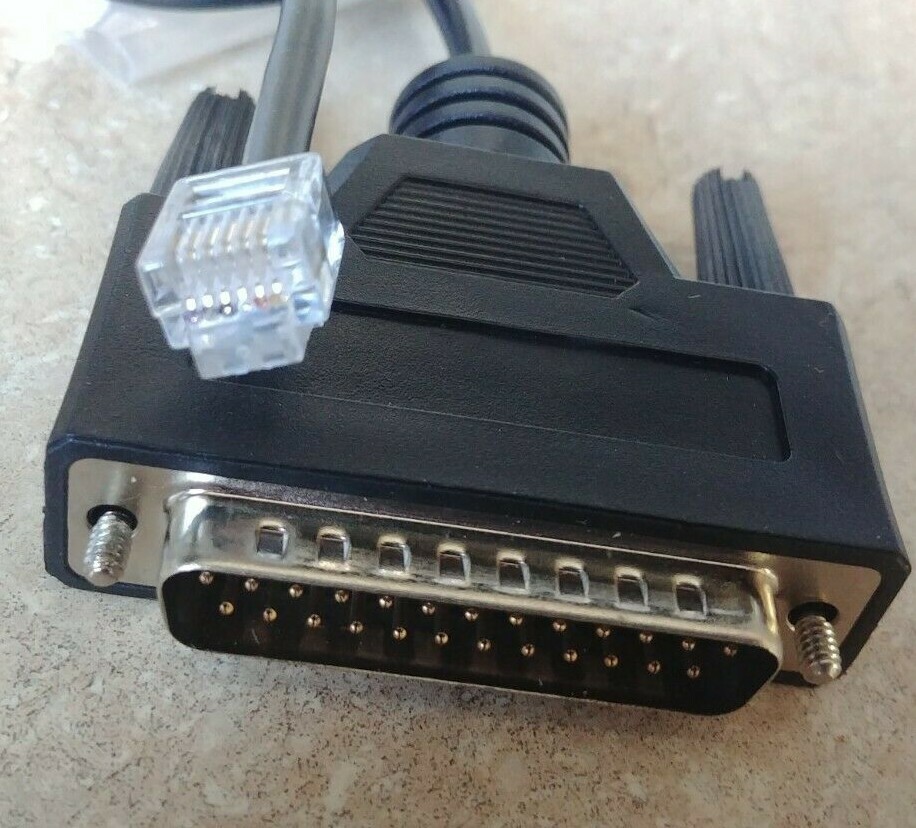 NCR 497-0483244 1639-K054 CB10522 Serial Receipt Printer Cable RJ11 ...