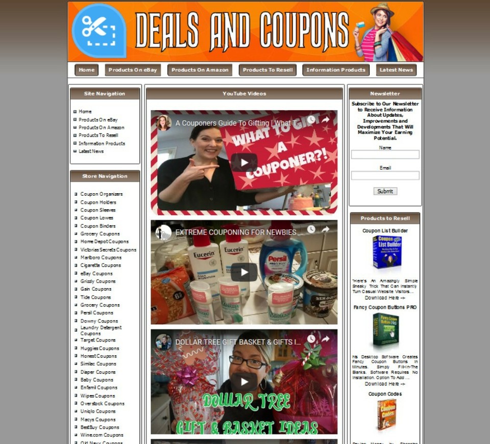 COUPONS Website For Sale. Work at Home Business Opportunity! FREE ...