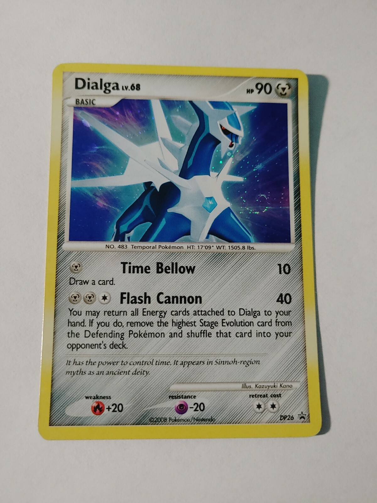 Dialga DP26 Black Star Promo Holo Pokemon Card 2008 | eBay